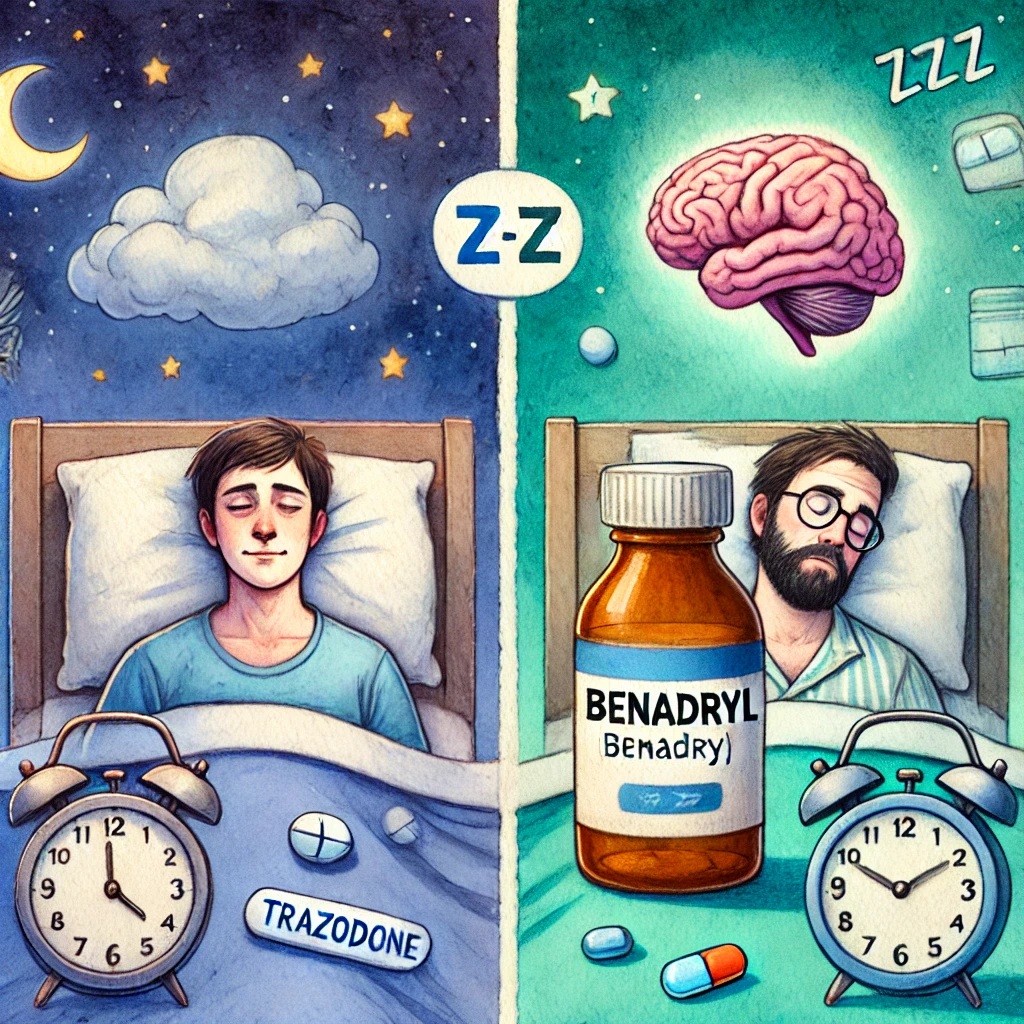 🔷 مقایسه علمی و جذاب: بنادریل یا ترازودون؟ کدام‌یک برای خواب و اضطراب ...